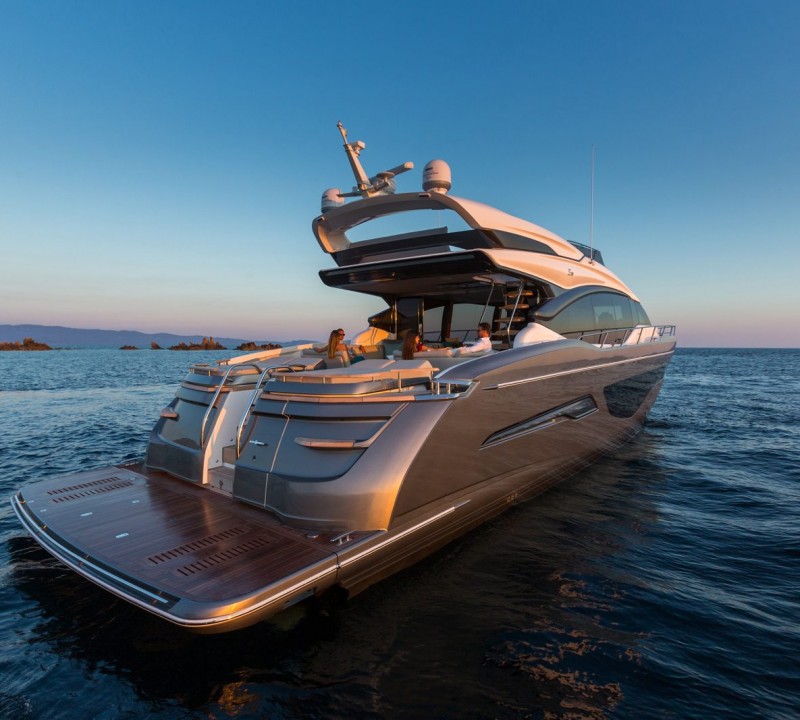 Eagerly awaited launch of first Princess 30M Superyacht — Yacht Charter ...